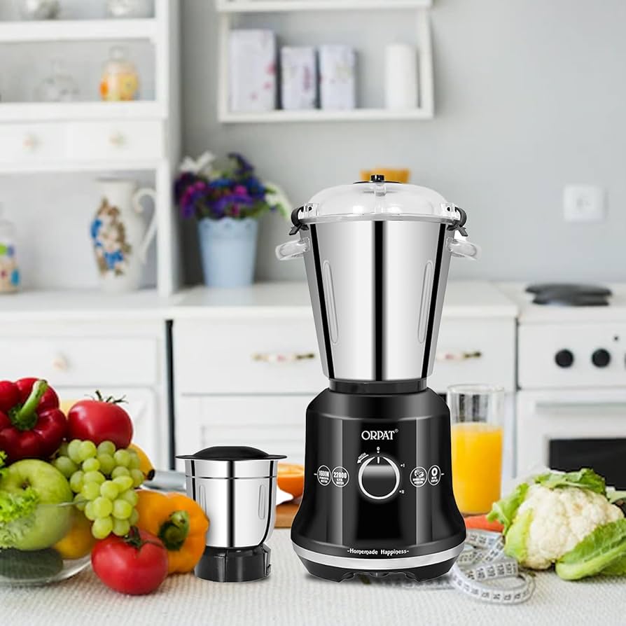 Orpat 1600W 2-in-1 Jars Heavy Duty Kitchen Mixer Grinder And Blender ...